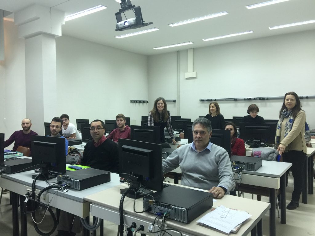 Teacher training session at the Faculty of Education – USAL – E-EVALINTO